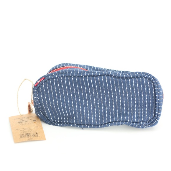 Levi's | Office | Set Of 2 Levis Striped Blue Fabric Zipper Pencil ...